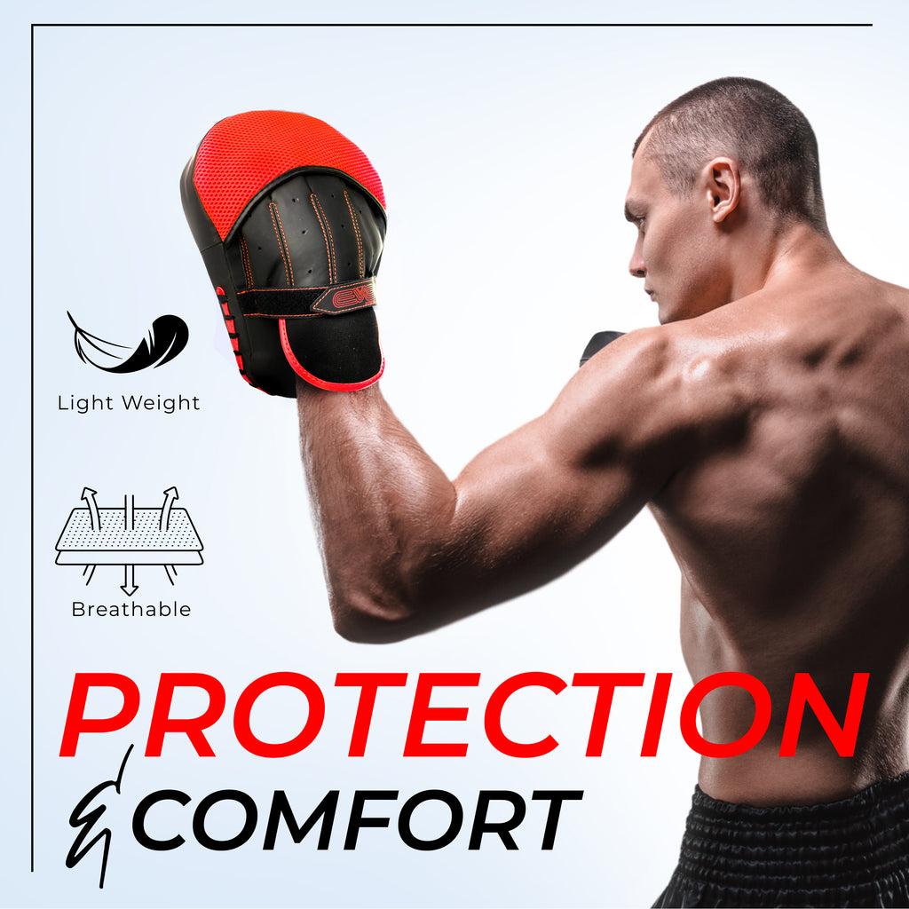 EVO FITNESS CURVED RED BOXING FOCUS PADS – EVO Fitness